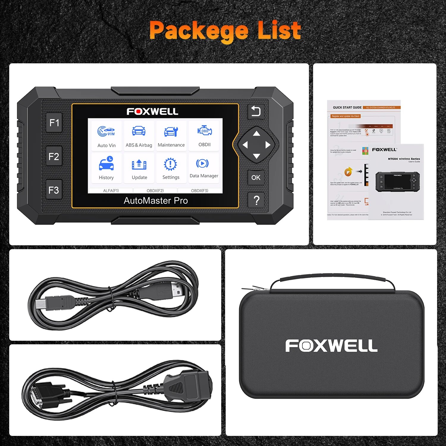 FOXWELL NT650 Elite Сканер автомобиля OBD2 SAS A/F OIL EPB BRT TPS 26+ Сброс Профессиональный диагностический инструмент для автомобилей Сканер OBD2