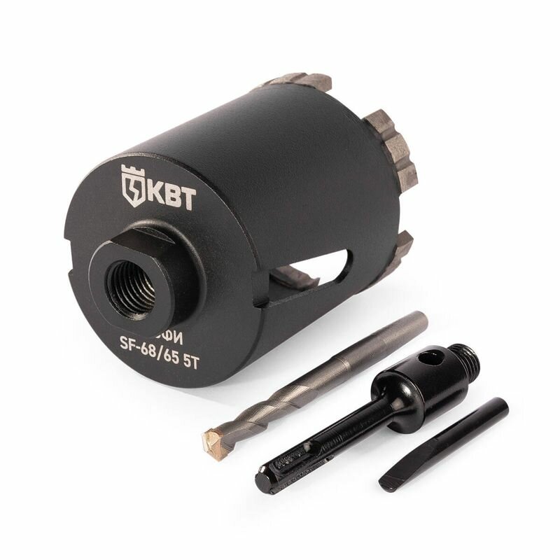 Коронка SF-68/65 5T с адаптером SDS-Plus профи КВТ 102560