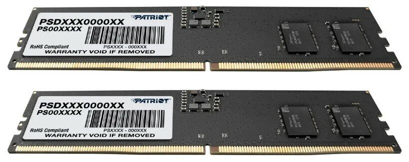 Модуль памяти DIMM 64GB (32GBx2) DDR5-6000 PSD564G5600K PATRIOT