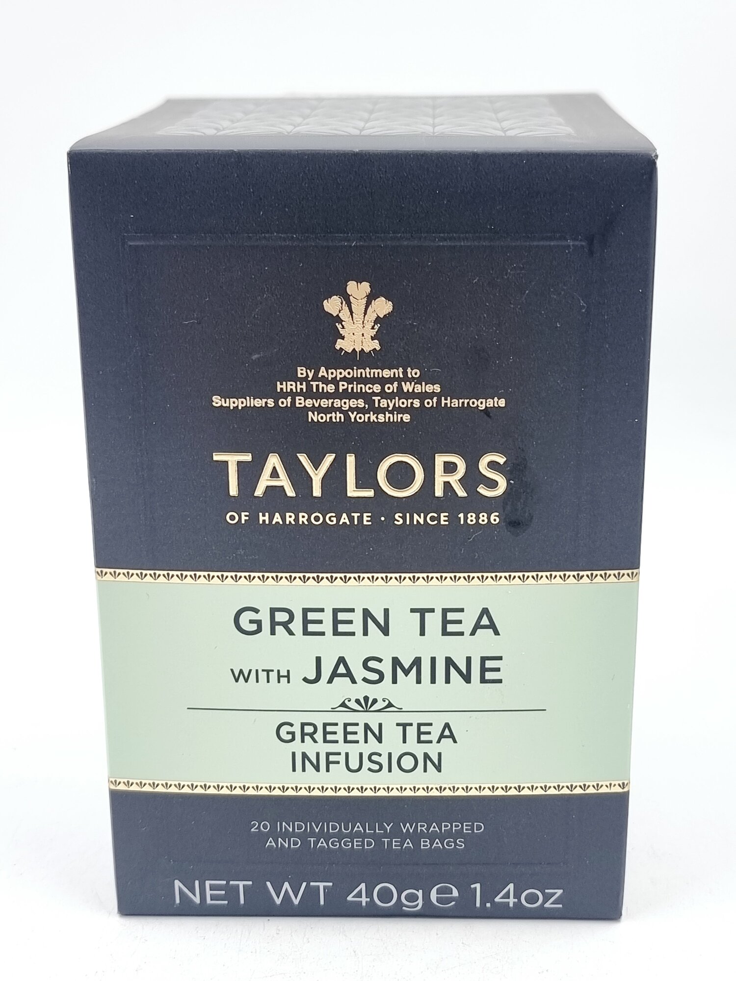 Чай зеленый TAYLORS "Green tea with Jasmine" с жасмином 20 пакетиков 40 г (из Финляндии)