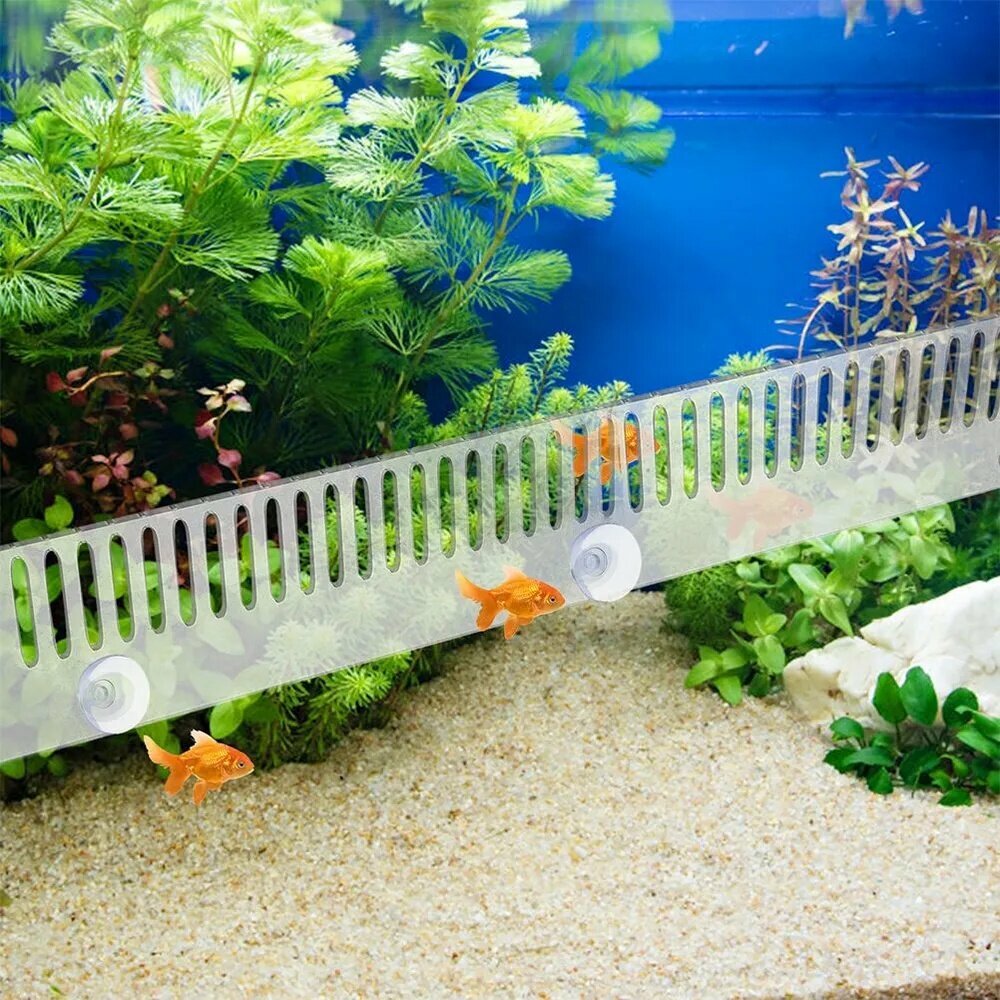 Прозрачный Делитель Рыб Для Аквариума, 30.00X5.00X0.30Cм, Из Abs, 2 Комплекта, Обеспечивает Нормальный Поток Воды