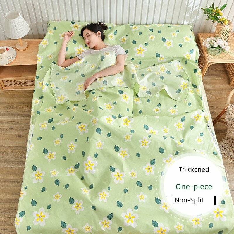 Путешествующий спальник с узором Daisy, 160x220 см, утолщенный, цельный компактный двойной постельный лист для