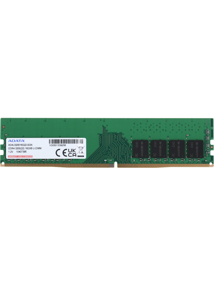 Память DDR4 16GB 3200MHz A-Data AD4U320016G22-SGN Premier RTL PC4-25600 CL22 DIMM 288-pin 1.2В single rank RTL