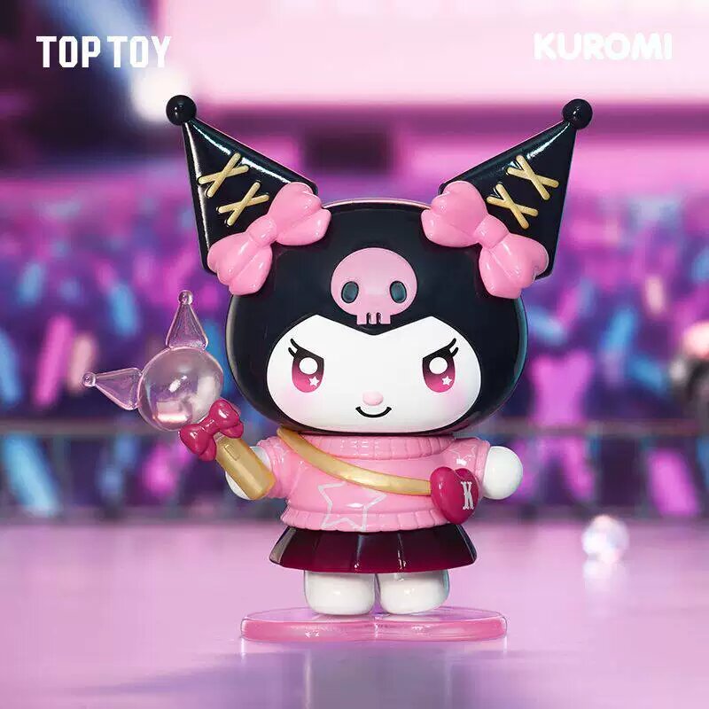 Оригинальная коллекционная фигурка TOPTOY Kuromi Sparkling Idol Series в слепой коробке, модная игрушка-украшение для