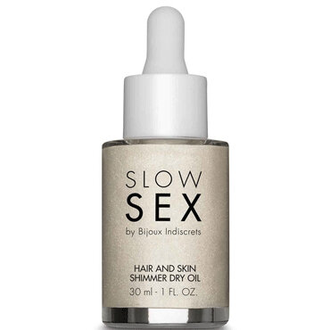Bijoux Indiscrets Slaw Sex Hair And Skin Shimmer Dry Oil, 30 мл Мерцающее сухое масло для волос и кожи
