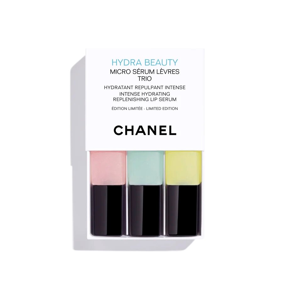 Набор сывороток для губ CHANEL Hydra Beauty Micro Sérum Levres 11мл | Лимитированный выпуск | 3 шт в наборе
