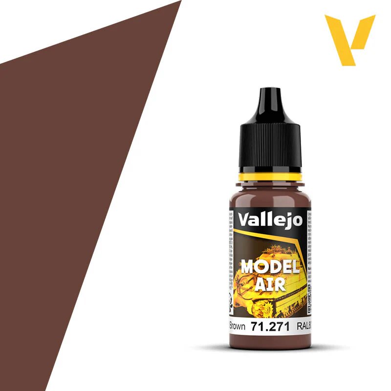 Краска Vallejo Model Air German Red Brown 17мл. 71.271 акриловая