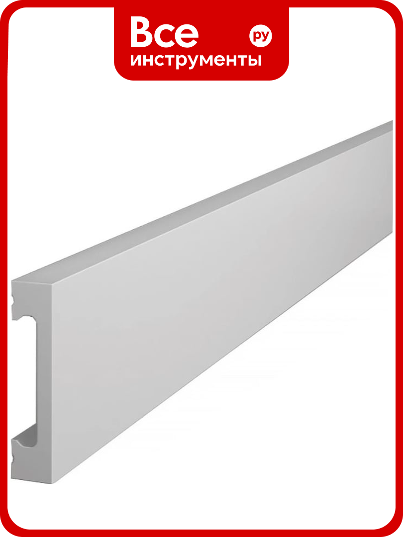Плинтус Cosca Decor 65x15x2000 мм, SoftTouch, серый PX050-038 00-00072530