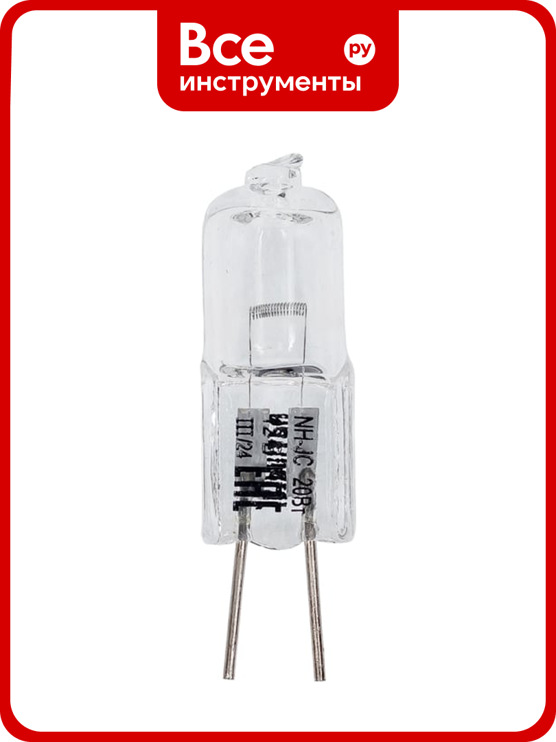 Галогенная лампа Navigator 94 210 JC 20W clear G4 12V 2000h 128318, теплая белая подсветка