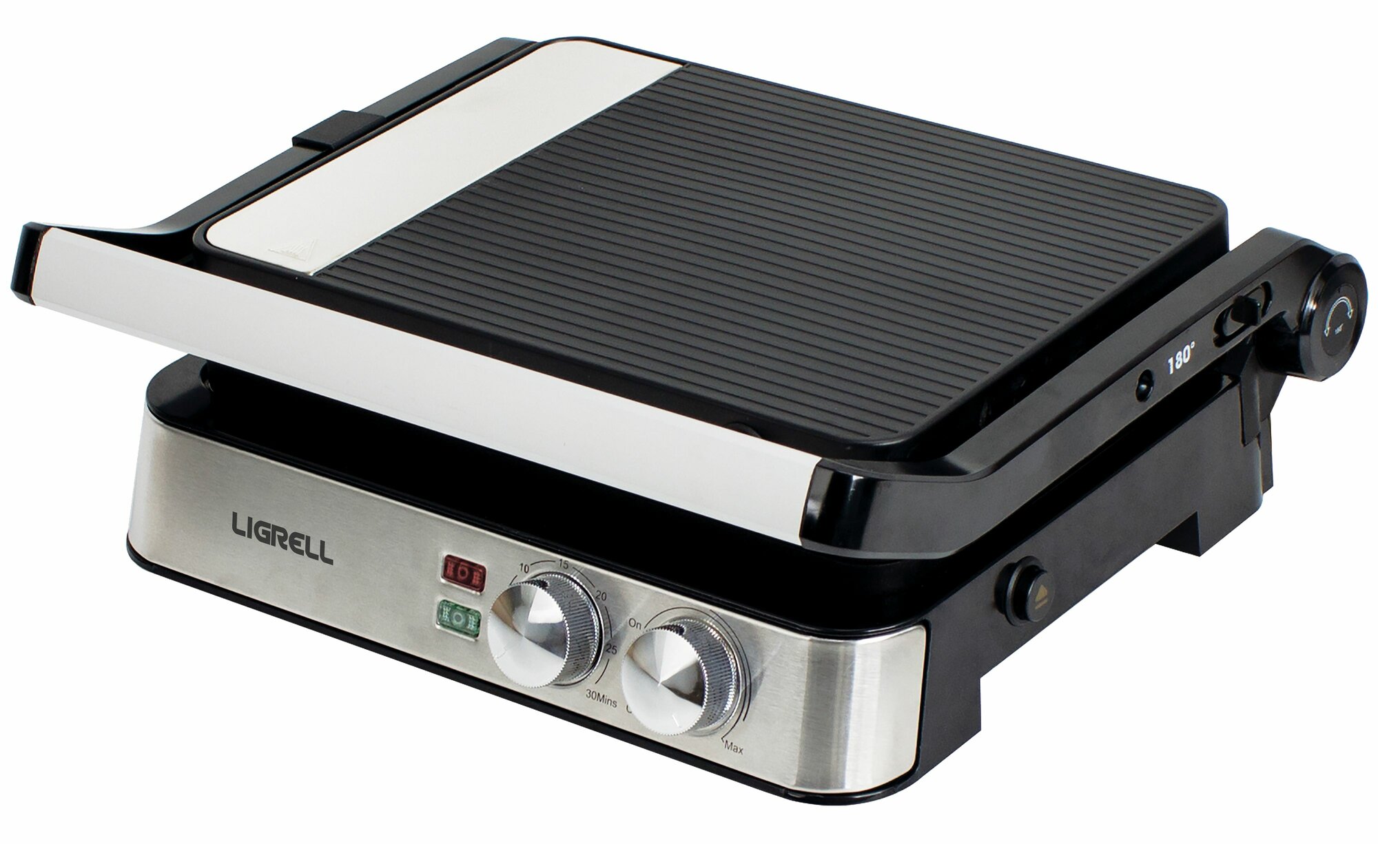 Гриль электрический LIGRELL LG-3320 Чёрный-Стальной