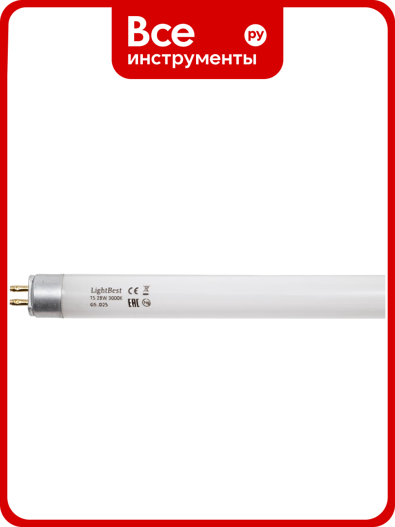 Лампа люминесцентная LightBest LBL T5 28W 3000K G5 701071045
