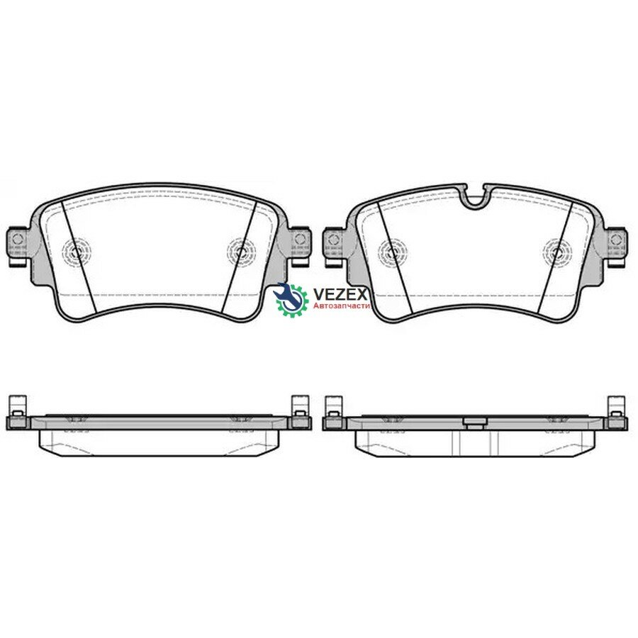 REMSA 166908 1669 08 колодки дисковые задние!\ Audi Q7 (4M) 15>