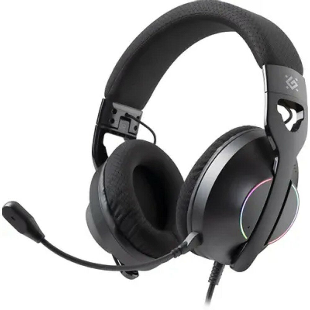 Defender Наушники Игровая гарнитура Weaver Черный, RGB, провод 2 м 62540