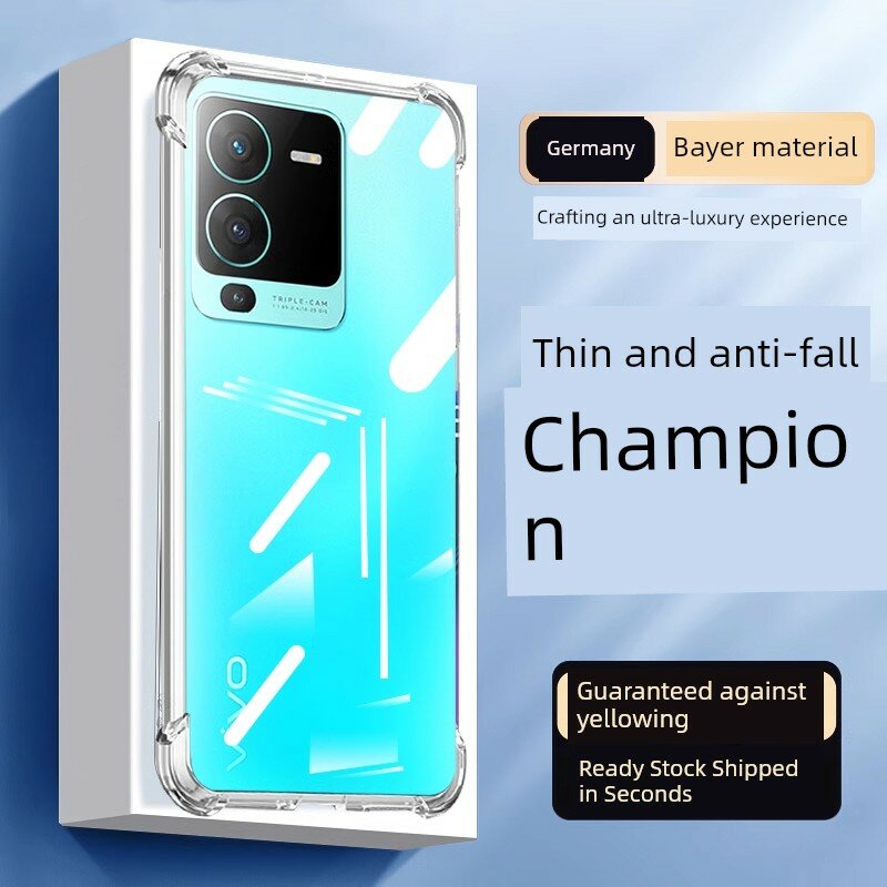 Прозрачный чехол для телефона vivo X21 с кристаллической амортизационной технологией, ударопрочный, прозрачный дизайн