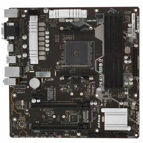 Материнская плата Biostar B550MX/E PRO - AM4, AMD B550, 4xDDR4-3200 МГц, 1xPCI-Ex16, 2xM.2, Micro-ATX