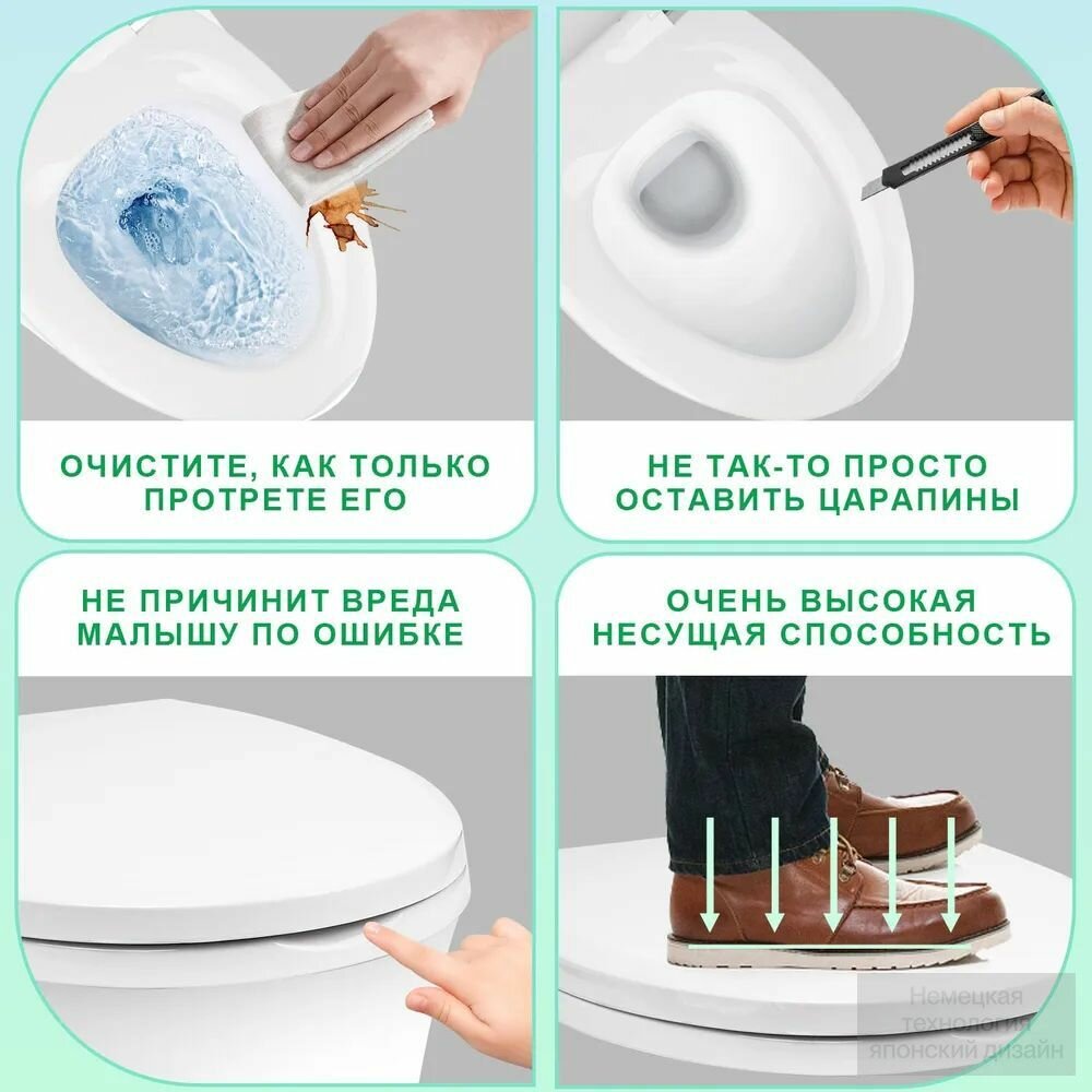 Сиденье для унитаза с подогревом, регулируемое, гигиеничное, для дома и офиса — фото 1