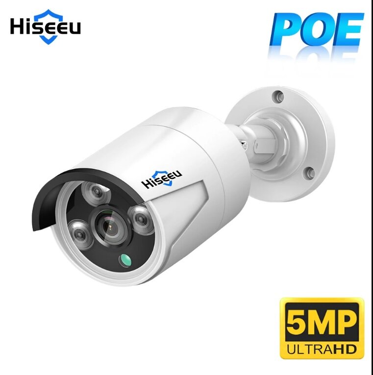 IP Камера видеонаблюдения Hiseeu 5mp, фокус 3.6 POE/12v