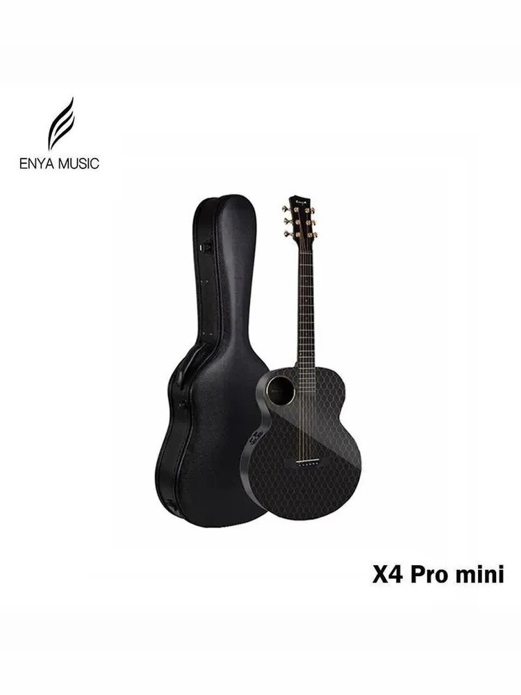 Трансакустическая электрогитара Enya "X4 PRO Mini", концертный тип, корпус из углеродного волокна