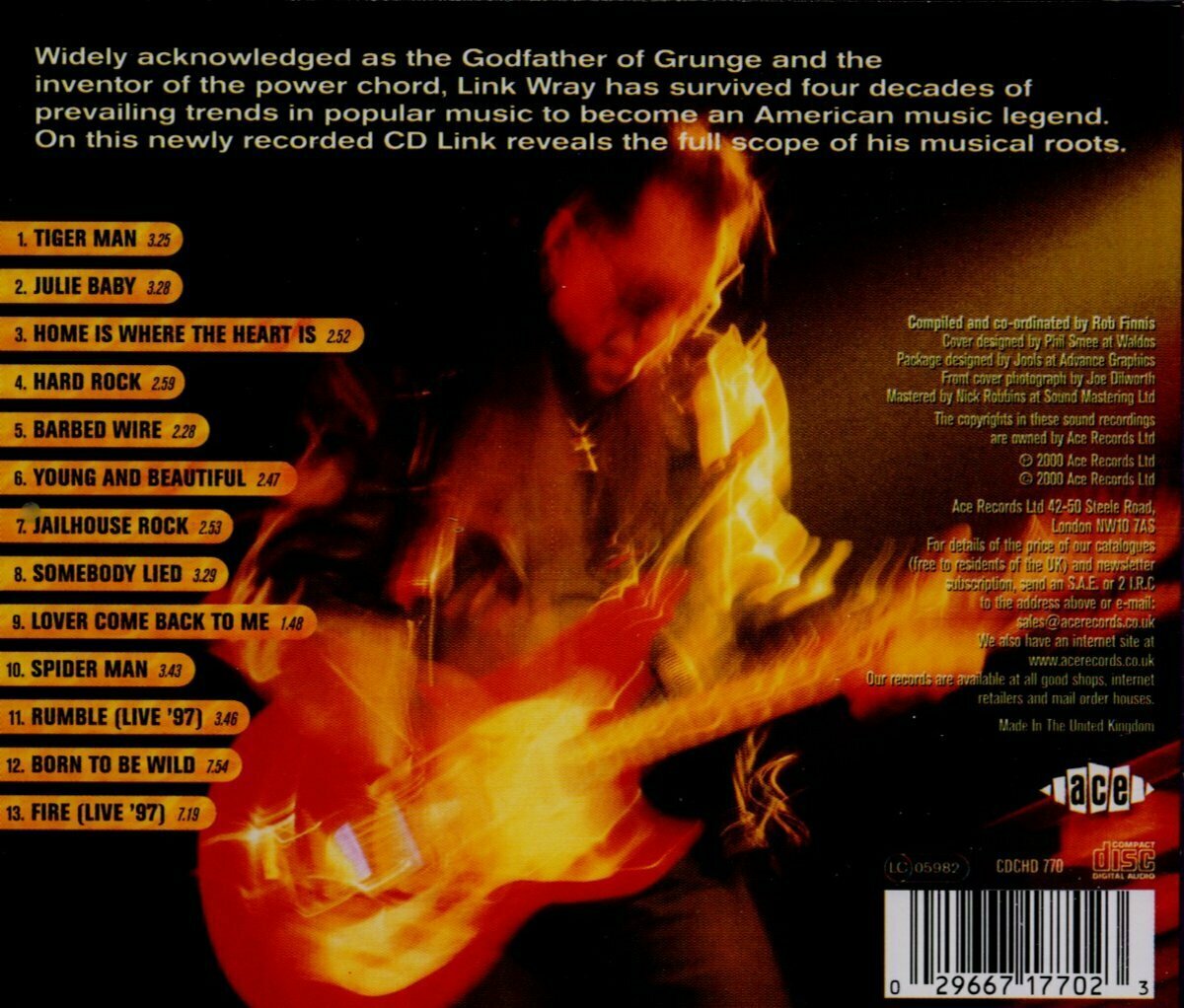 Link Wray. Barbed Wire (CD Jewel Case) (Компакт-диск) — фото 1