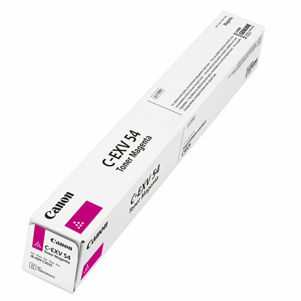 Тонер CANON (C-EXV54M) C3025i, пурпурный, оригинальный, ресурс 8500 страниц, 1396C002, 363758