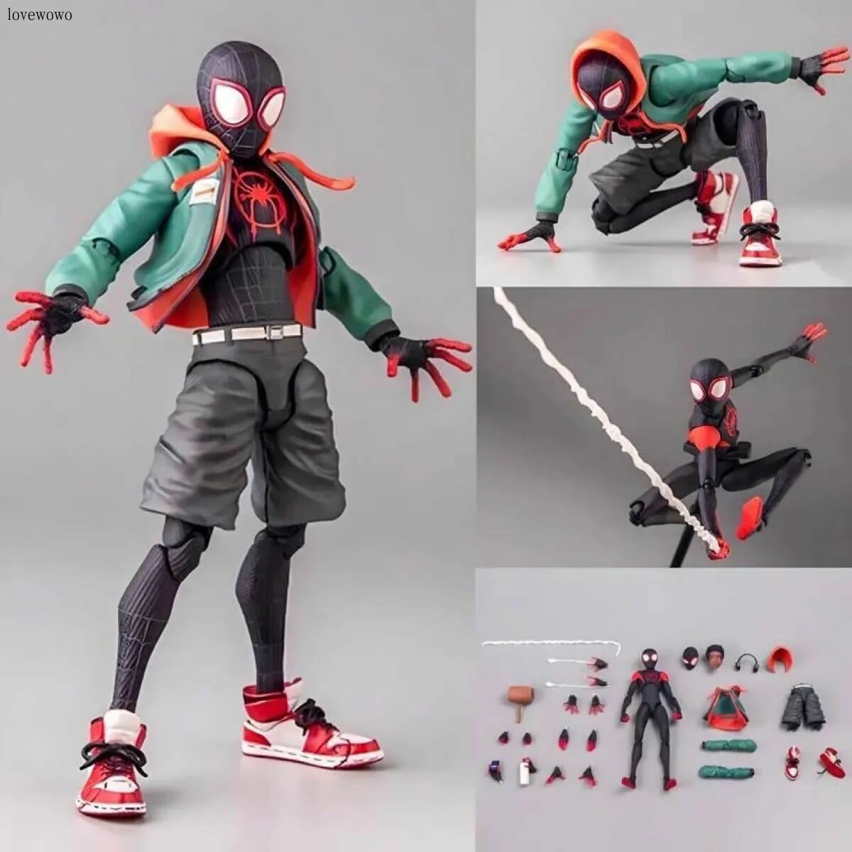 Фигурка Человек-паук: Через вселенные Майлз Моралес / Spider-Man: Into the Spider-Verse Miles Morales (13см)