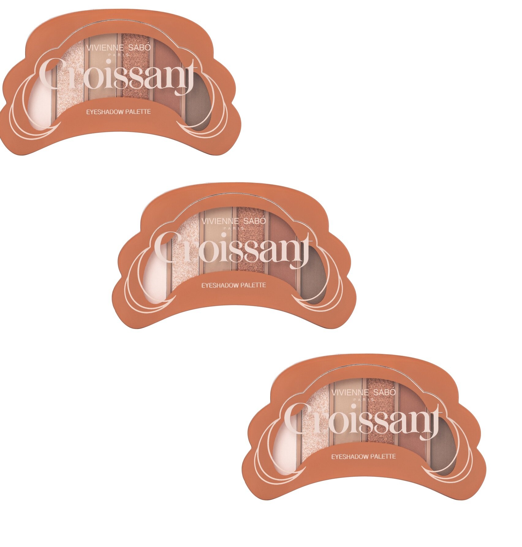 Палетка теней для век Vivienne Sabo Palette de fards a paupieres “Croissant” тон 02 3шт