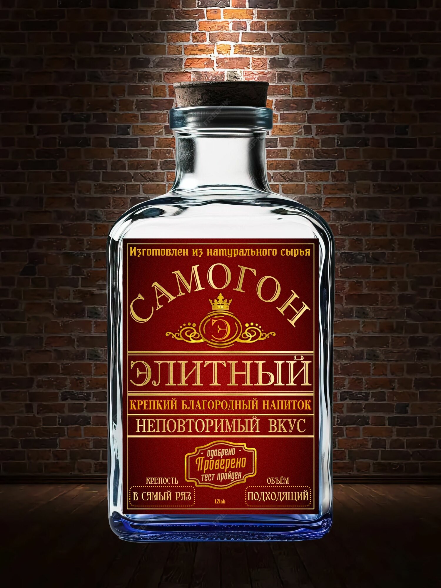 Этикетка "Самогон элитный" — фото 1