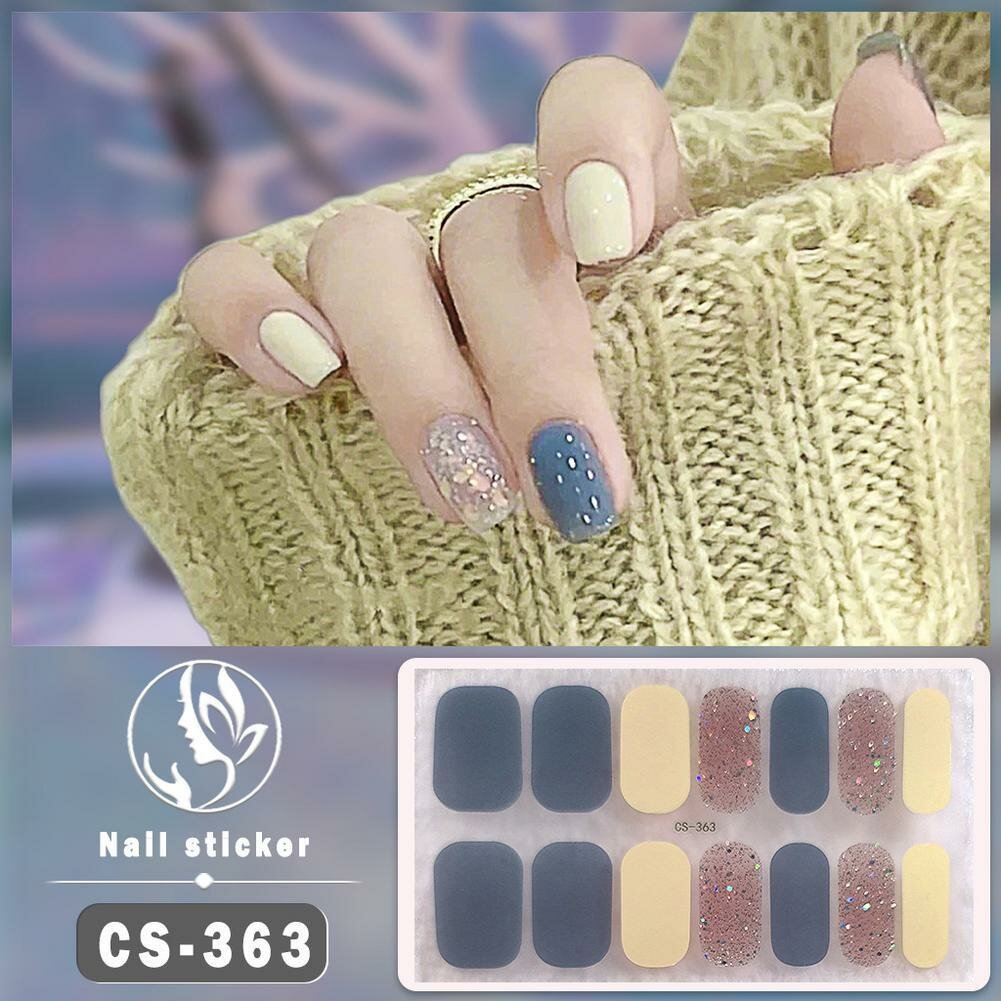 Поддельные наклейки для ногтей