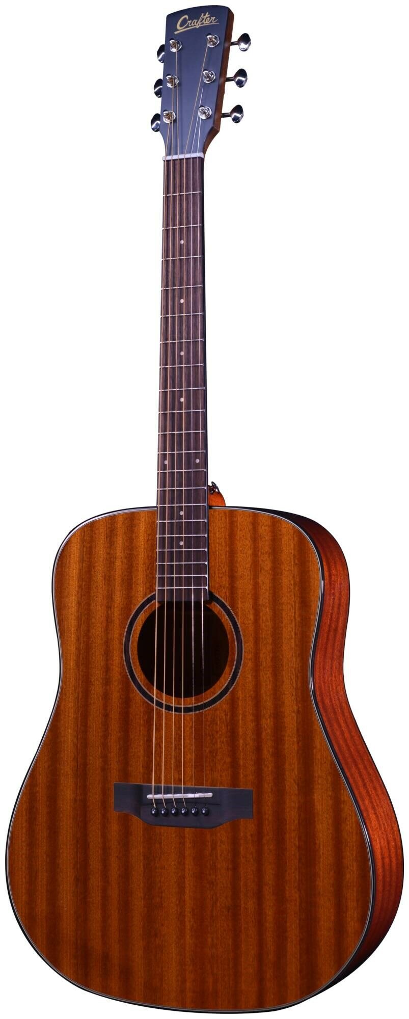 CRAFTER LITE D-15e - электроакустич гитара, дредноут, верх. массив махагони. ели, корп - махагон