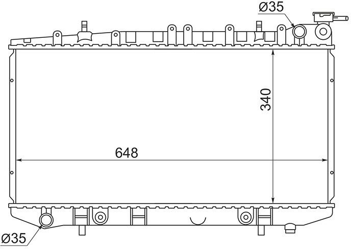 Радиатор SAT NS0002-10 Nissan Primera 90-96