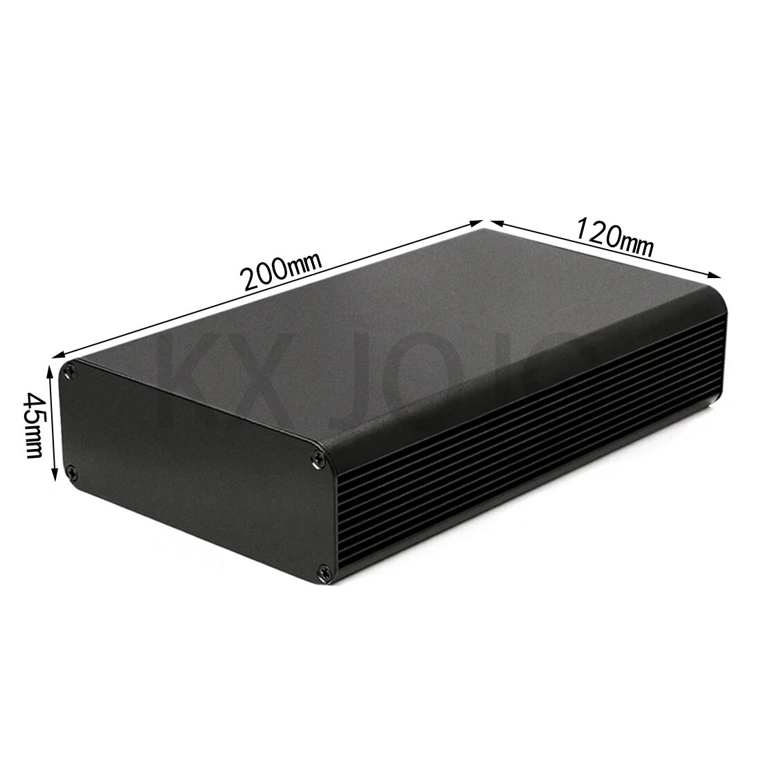 Алюминиевый водонепроницаемый корпус для электроники 120X45X200mm Black