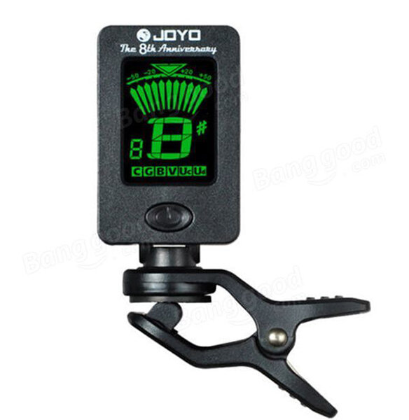 Тюнер на прищепке для гитары бас скрипки укулеле Joyo JT-01