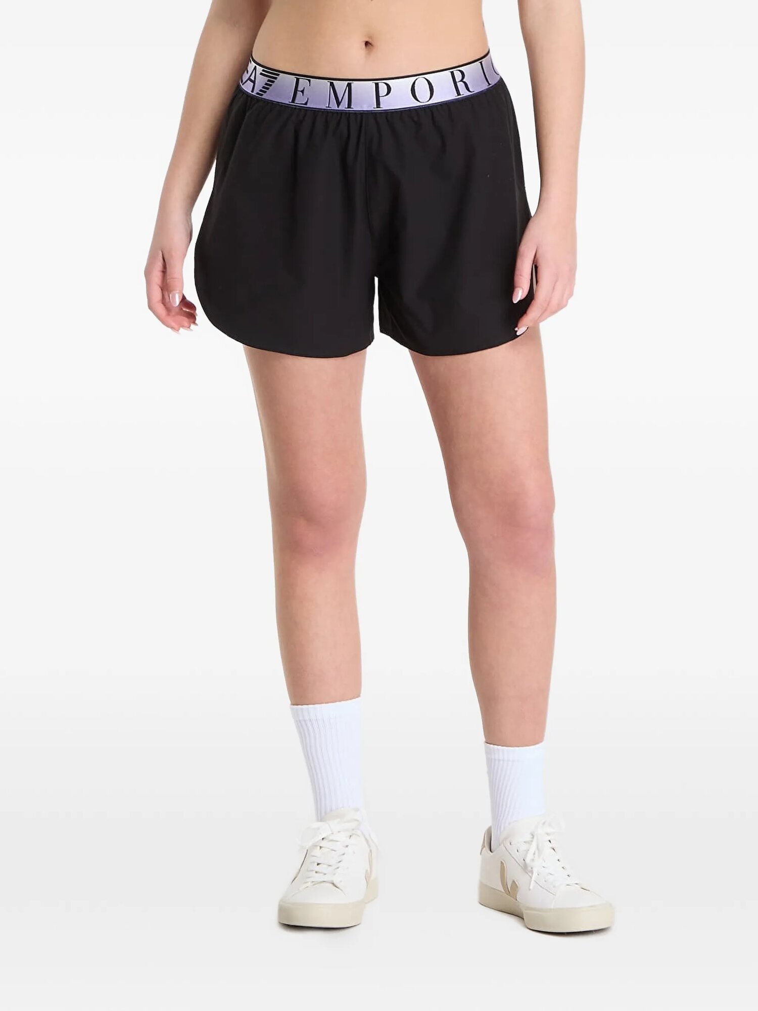 Шорты Logo-waistband layered shorts