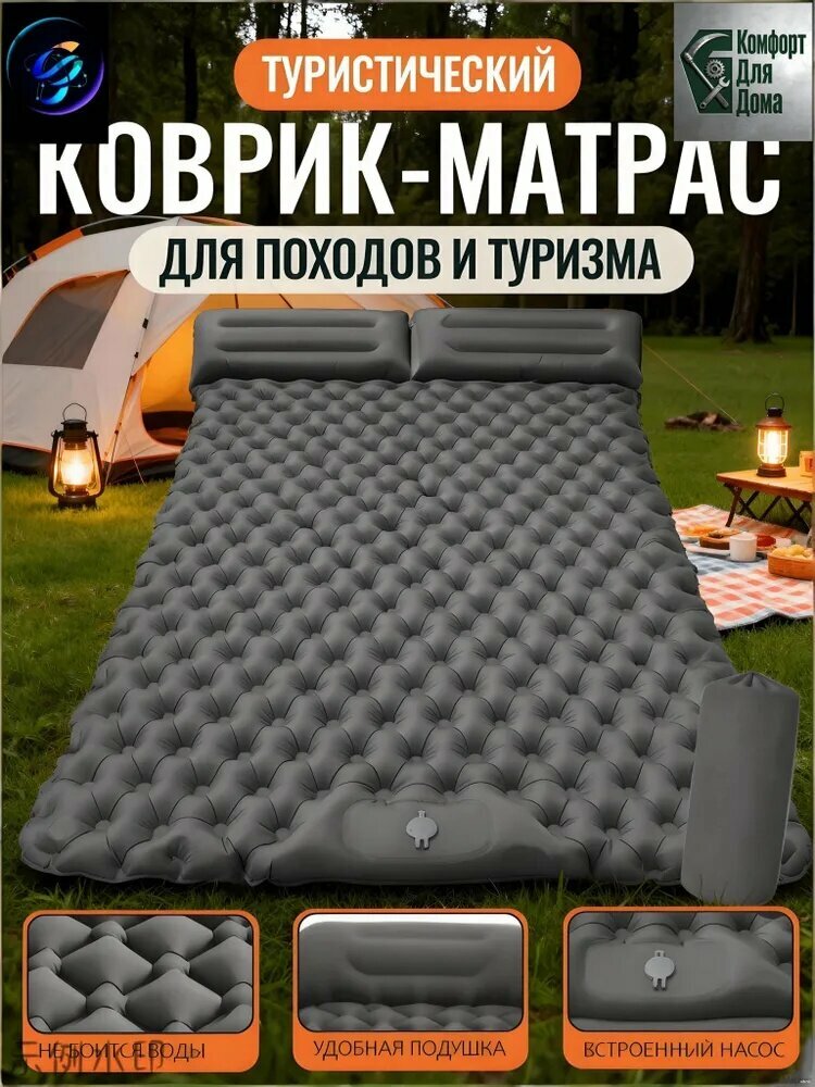 Коврик туристический самонадувающийся для палатки