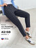 Брюки бананы Laina укороченные на резинке, размер 54, графит
