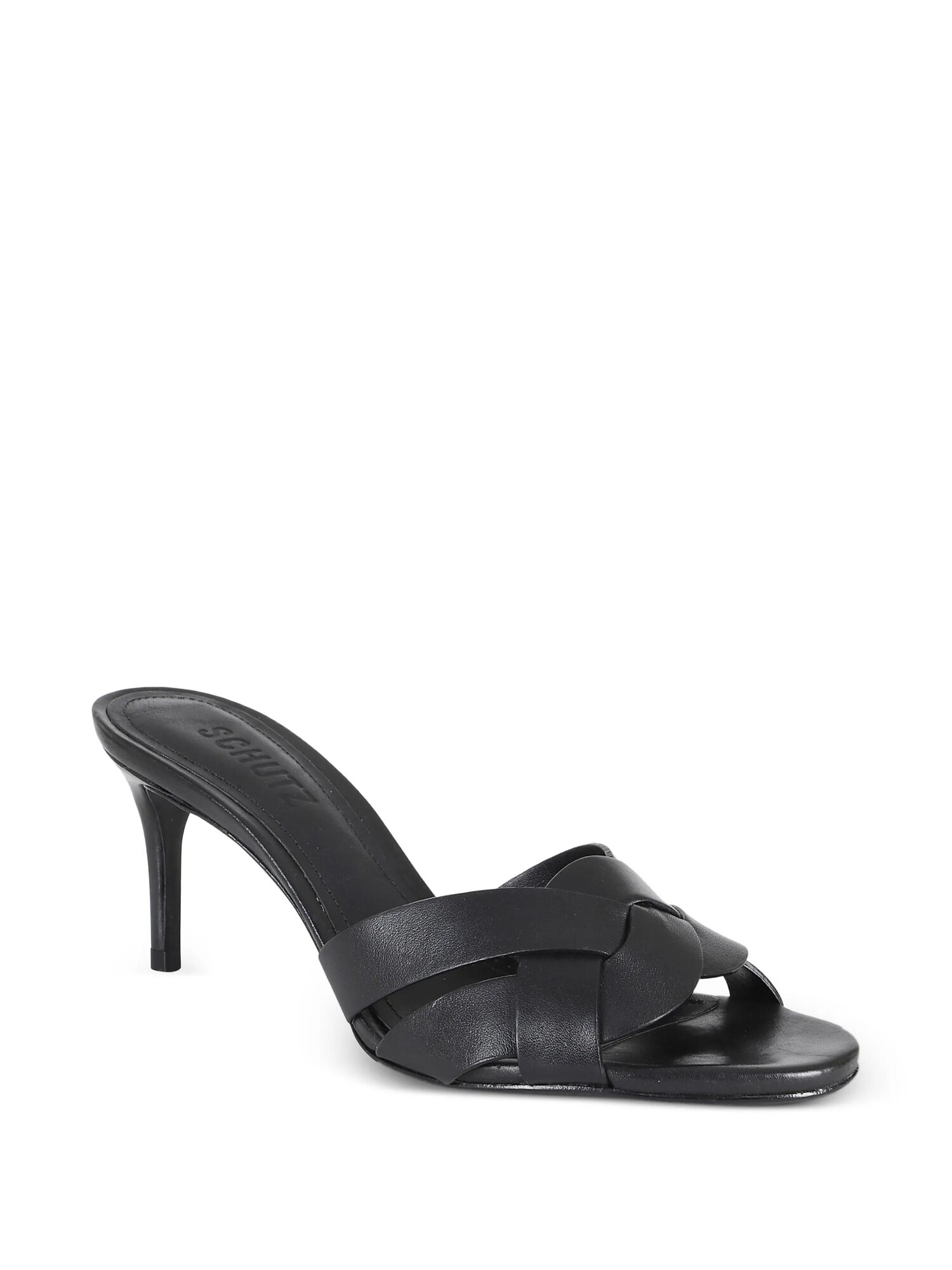 Босоножки Schutz Crossover-strap sandals, размер 38, black/black — фото 1