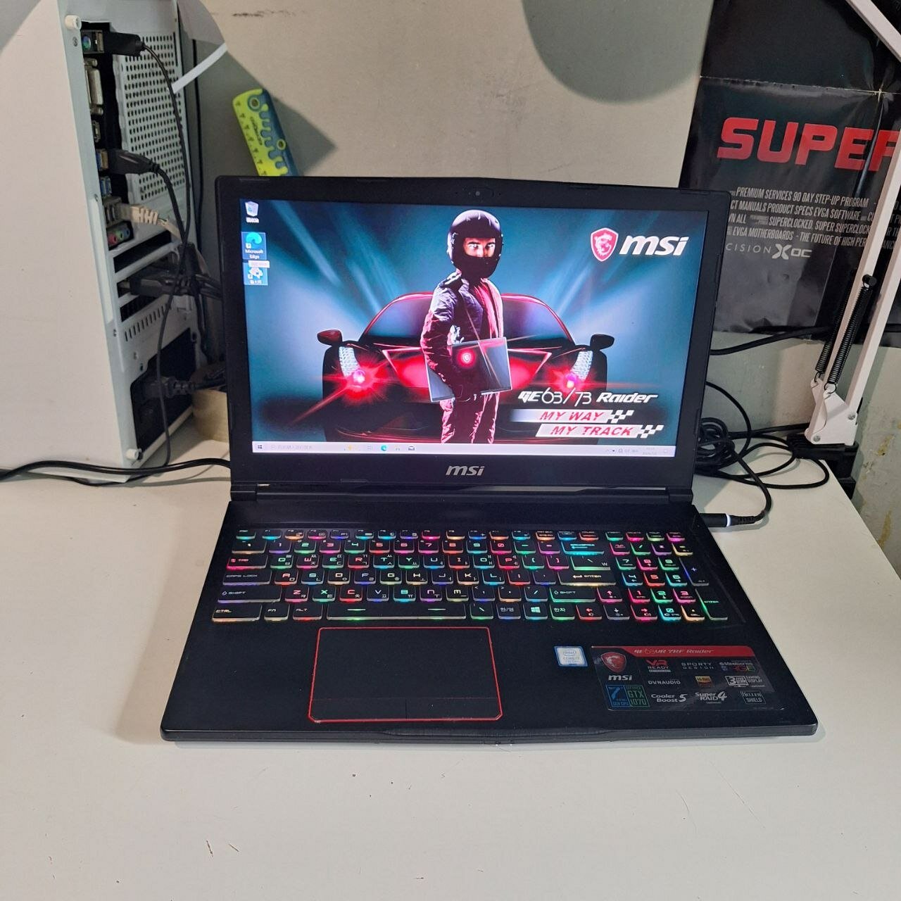 Игровой ноутбук MSI GTX 1070 8gb, Intel i7-7700, 16gb ddr4, SSD 256gb, 15.6" FullHD 120hz