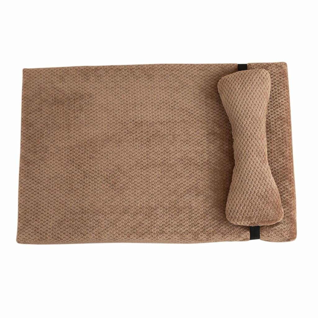 Постель для собак pet warm из плюшевой ткани для холодной погоды для использования внутри легкая очистка для всех размеров хаки