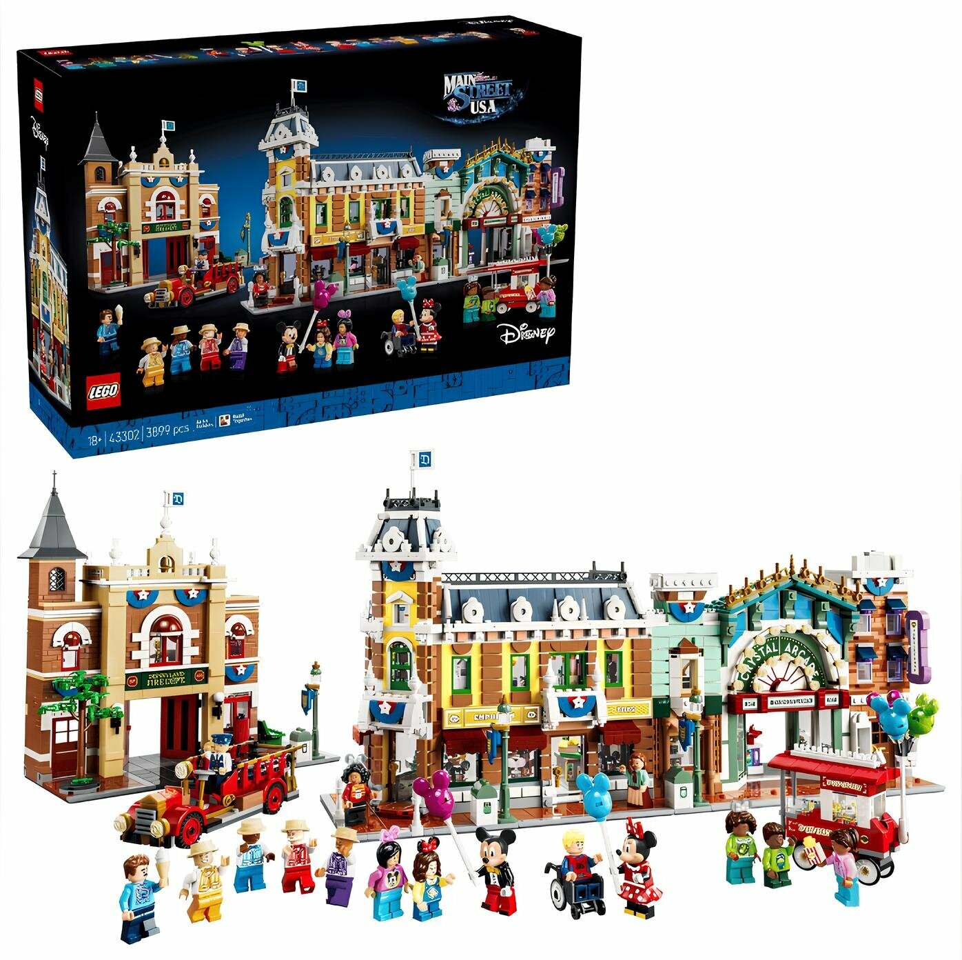 Конструктор LEGO Disney 43302 Главная Улица Диснейленда США, 3899 дет.