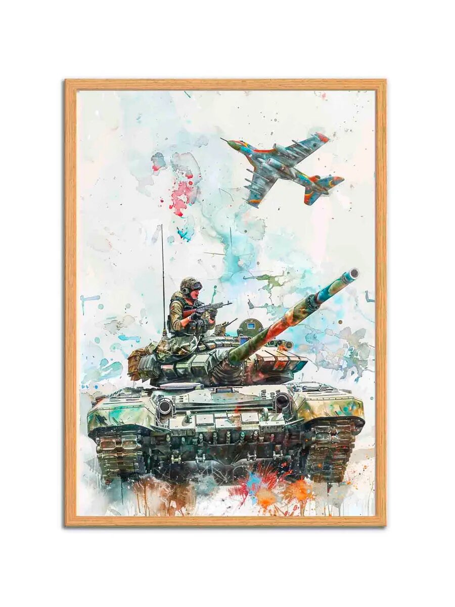 Куропатка-птица-солдат 2, Плакат 30x42см