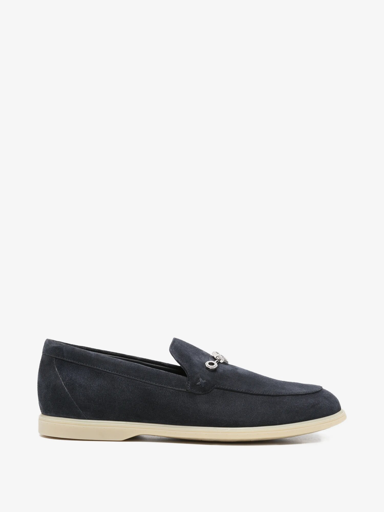 Лоферы Logo-plaque suede loafers
