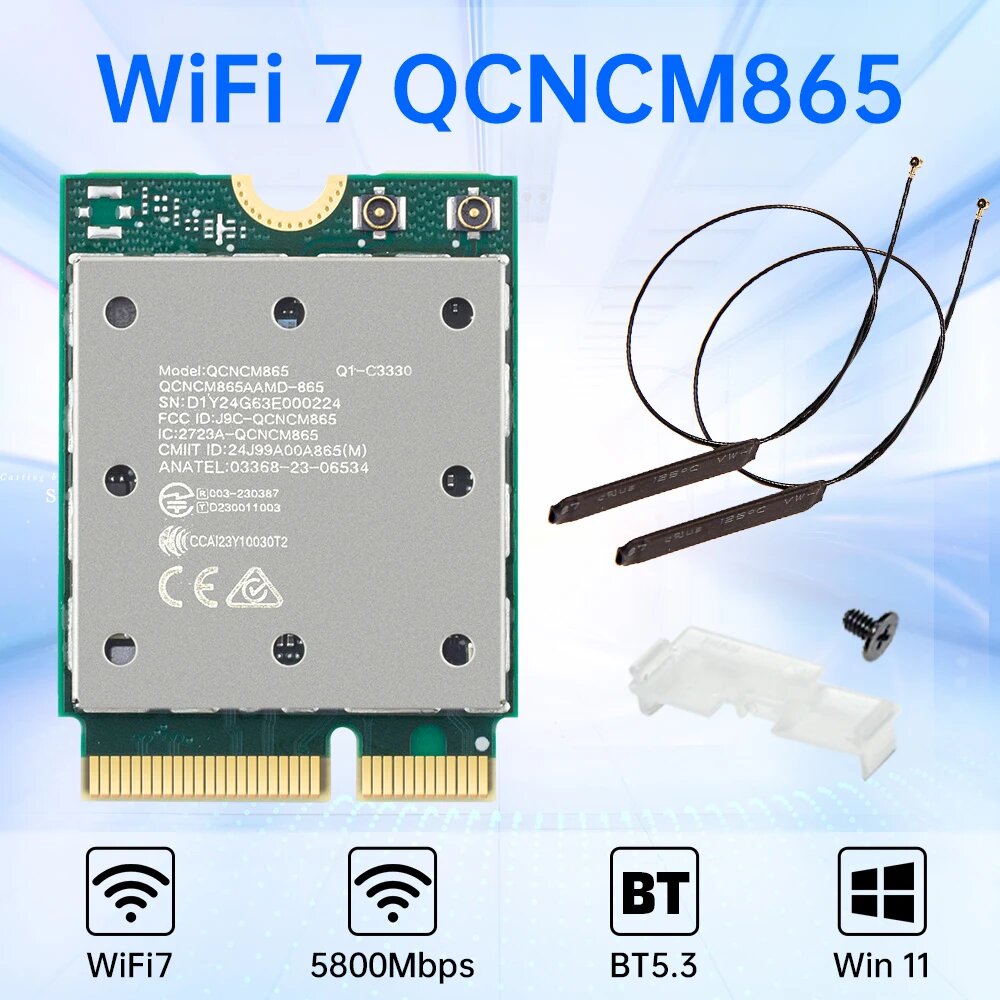WiFi 7 QCNCM865 Laptop Set