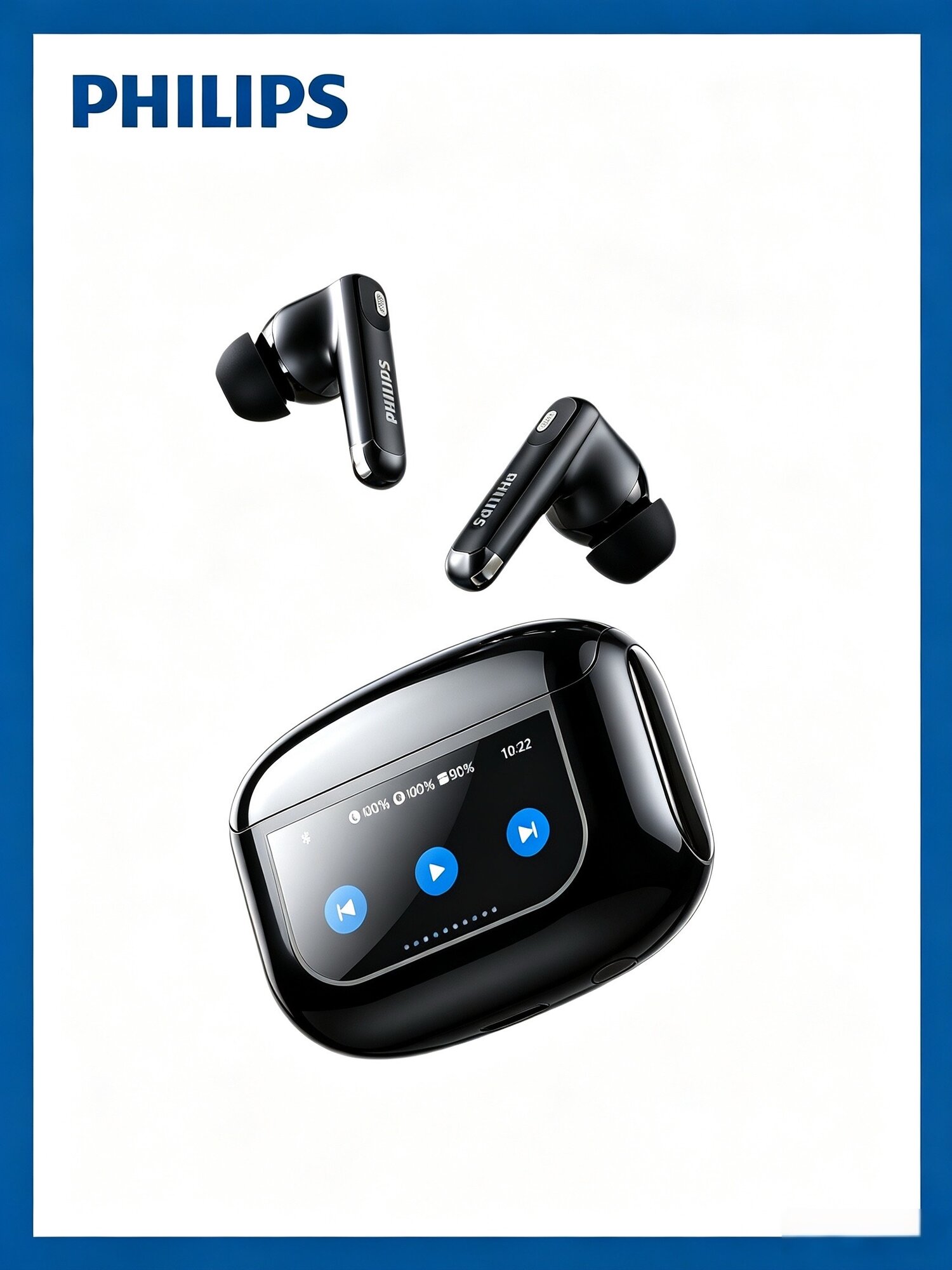 Philips Наушники беспроводные, Bluetooth, USB Type-C, черный