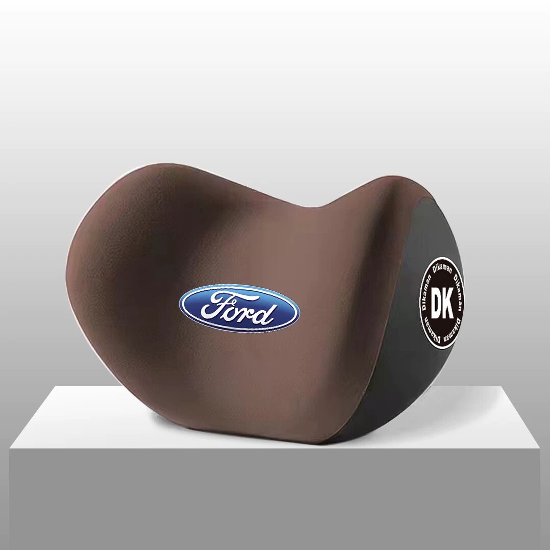 Подушка для шеи Ford Comfort Коричневая для моделей Ford Mondeo, Fusion, Escape и других - 1 шт