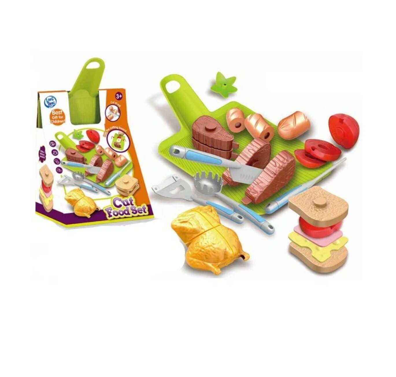 Набор для резки "Продукты", конструктор, пластик, 23x13x18см