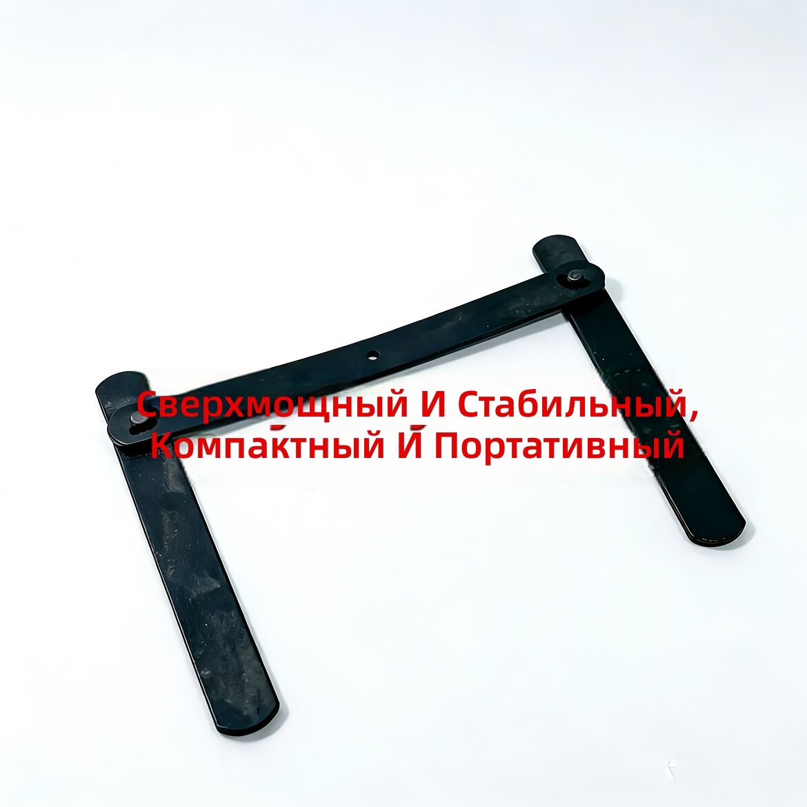 Компактное складное металлическое основание, 30х3 см, стандартный винт 3/8", треугольная конструкция, для камеры и микрофона, только основание
