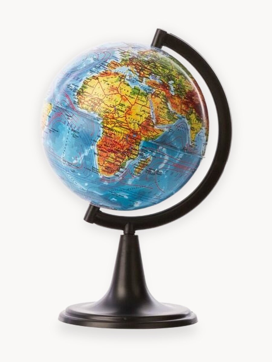 Глoбус физический "Классик", диаметр 120 мм
