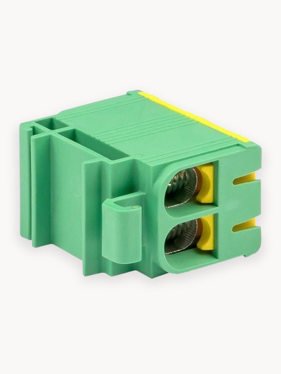 Клемма силовая вводная двойная КСВ 16-50 желто-зеленая EKF PROxima - 1 шт