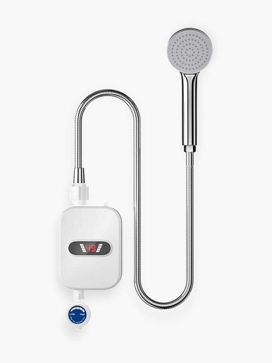 Проточный водонагреватель с душем настенный электрический