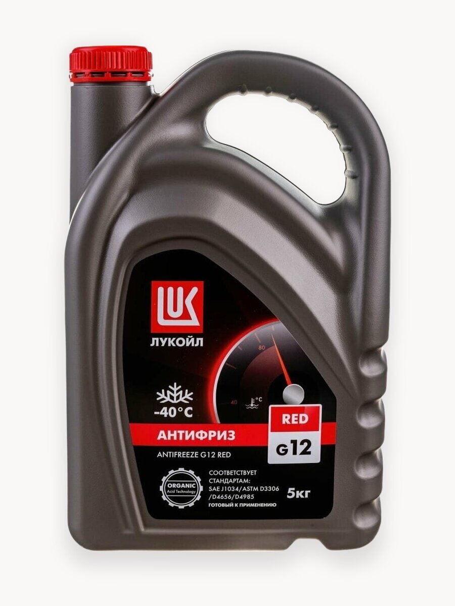 Антифриз Лукойл G12 RED, 5 кг 227391, для использования замкнутых системах охлаждения двигателей внутреннего, зеленый